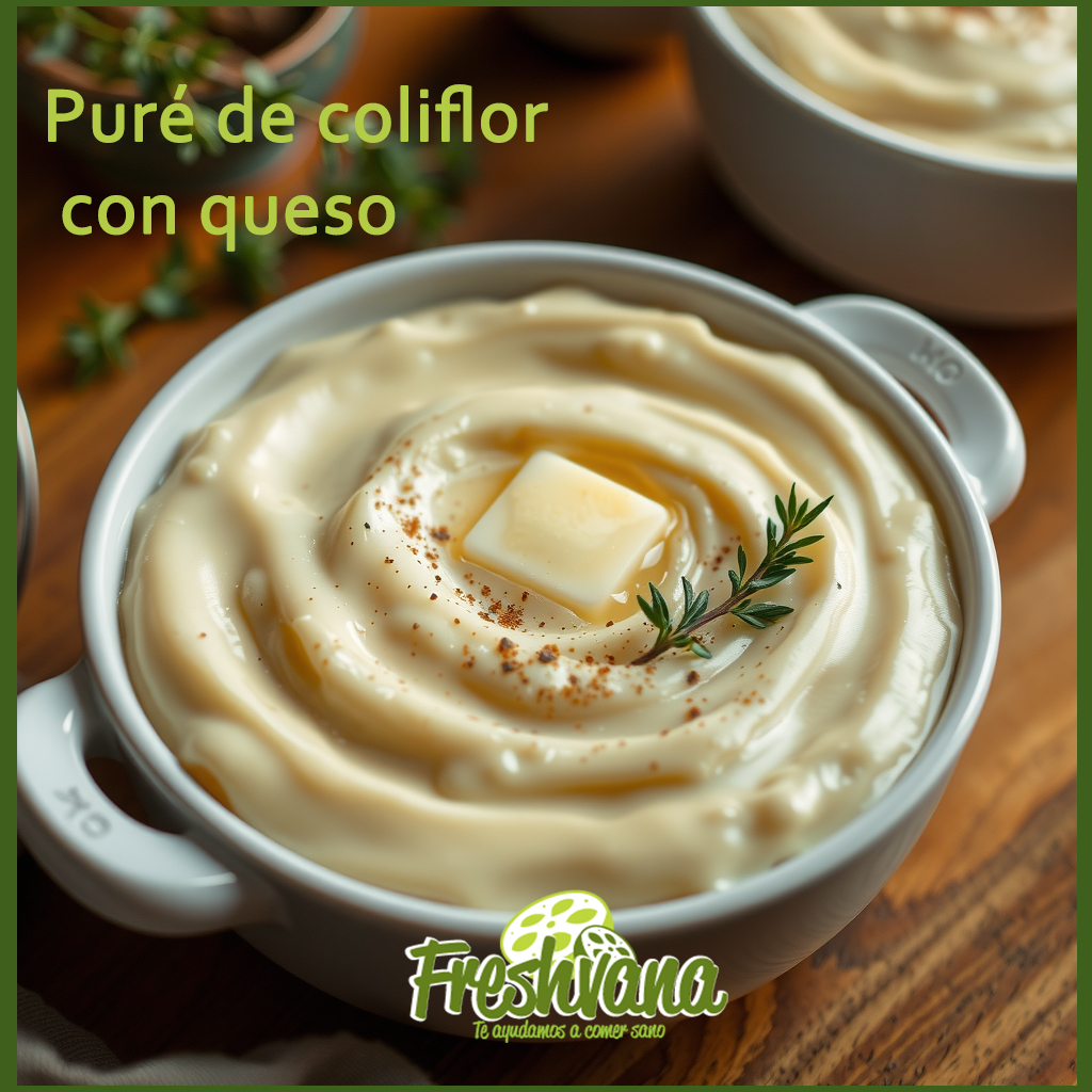 Puré de coliflor con queso crema